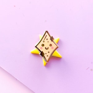 Mini Set of Star and Sparkle Hard Enamel Pins in Yellow | Cute Dreamy ...