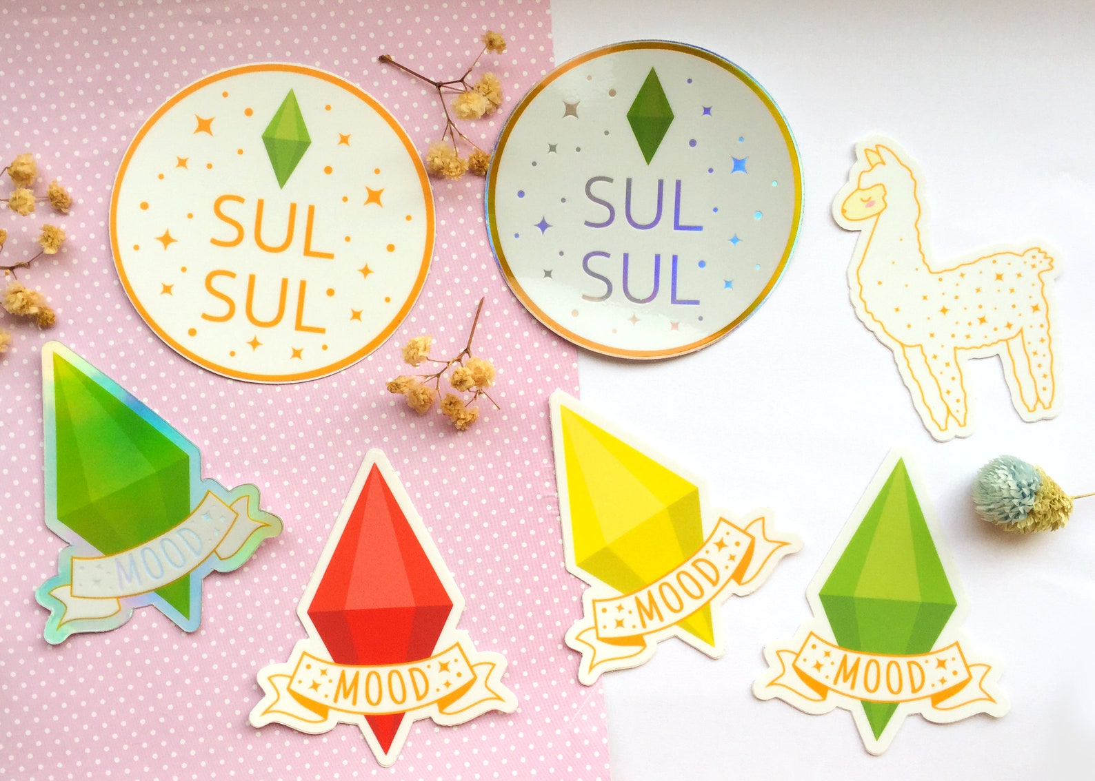 The Sims Sticker Set / Sticker Pack Normal and Holographic | Etsy