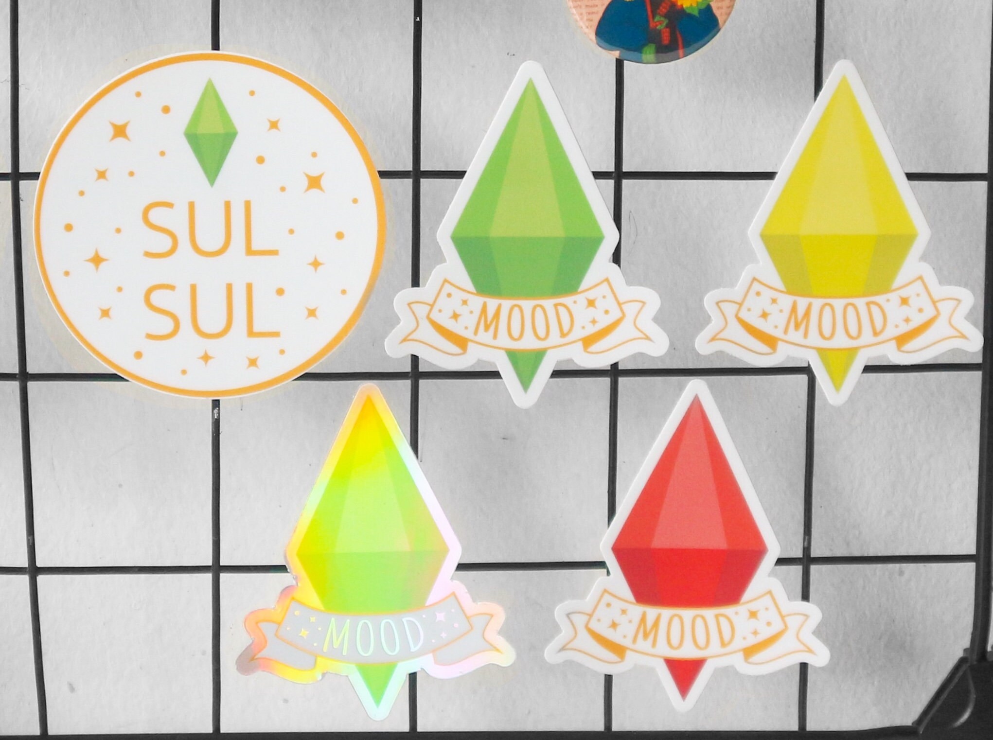 The sims Sticker set / Sticker pack normal and holographic | Etsy