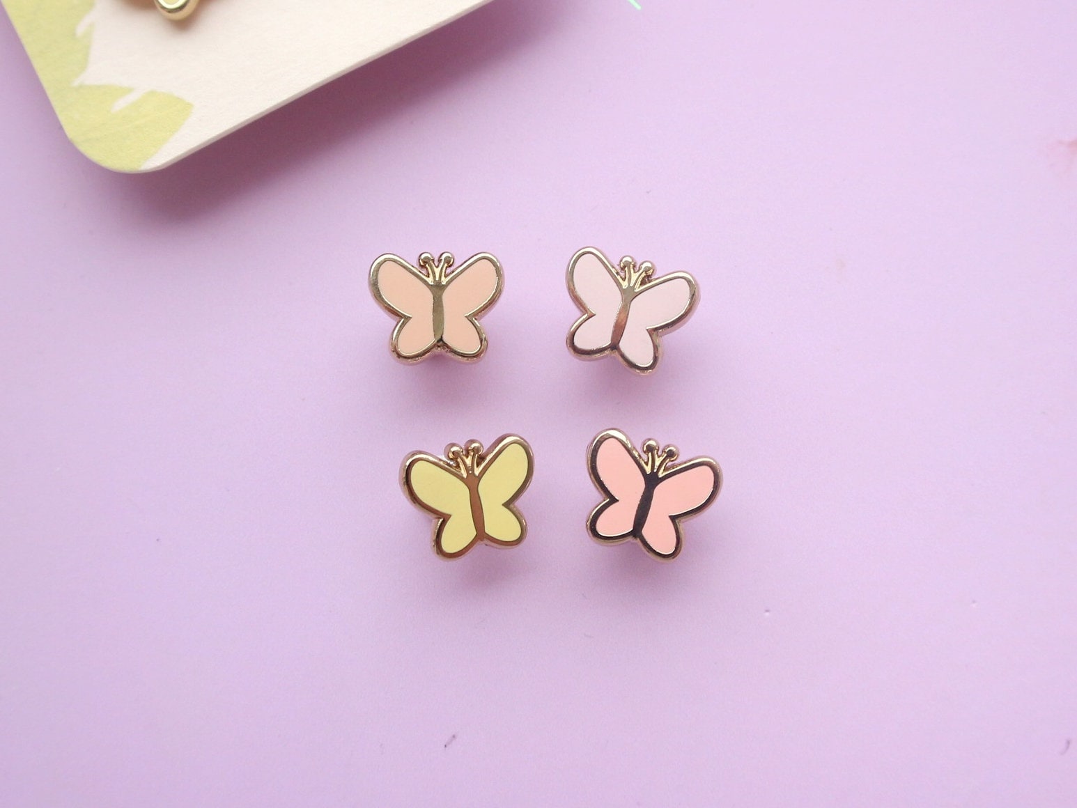 Mini Set of Butterfly Pins From the Cute Nature Friends Collection ...