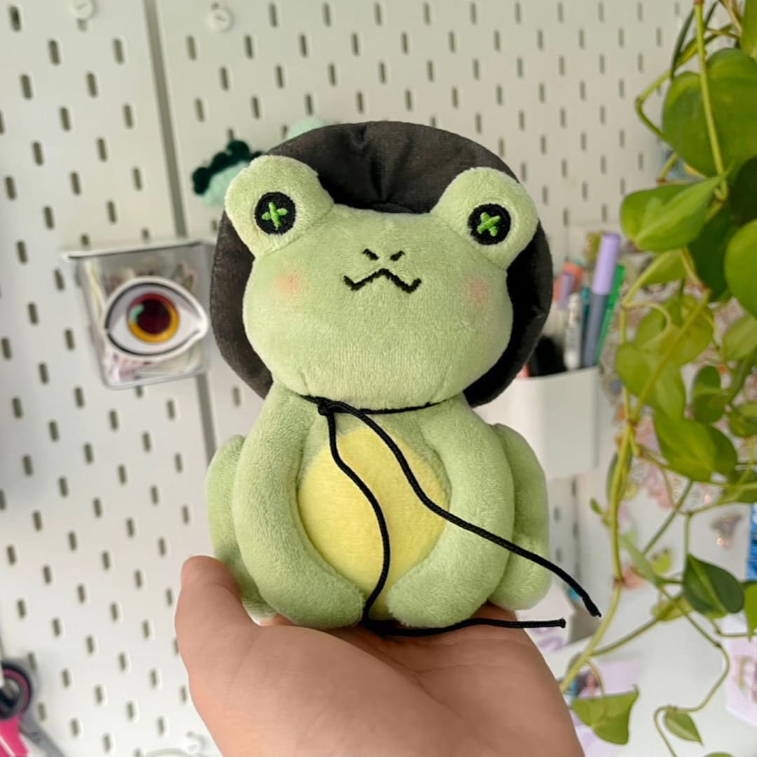 Cute Wizard Frog Plush Original Character Kawaii Gift for Kids Plushy ...