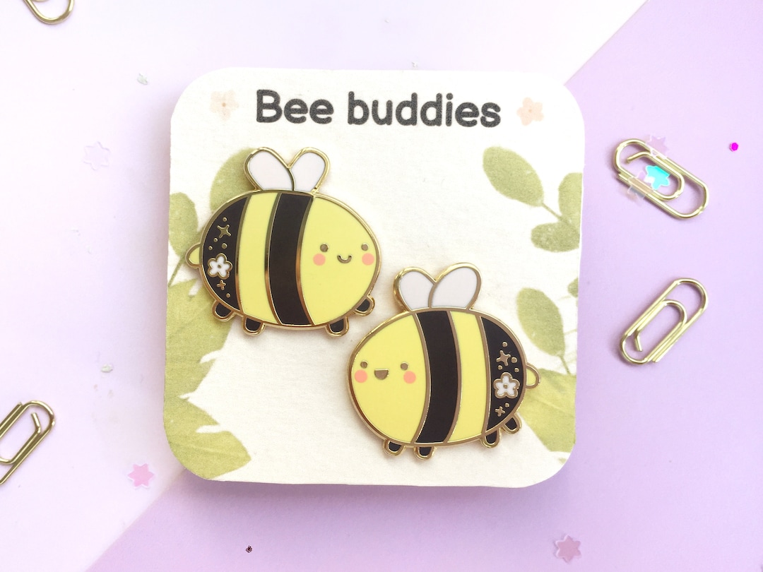 Bee Buddies Pins Set - Best Friends | Friendship Enamel Pins | Summer ...