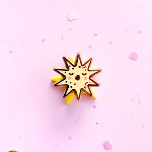 Mini Set of Star and Sparkle Hard Enamel Pins in Yellow | Cute Dreamy ...