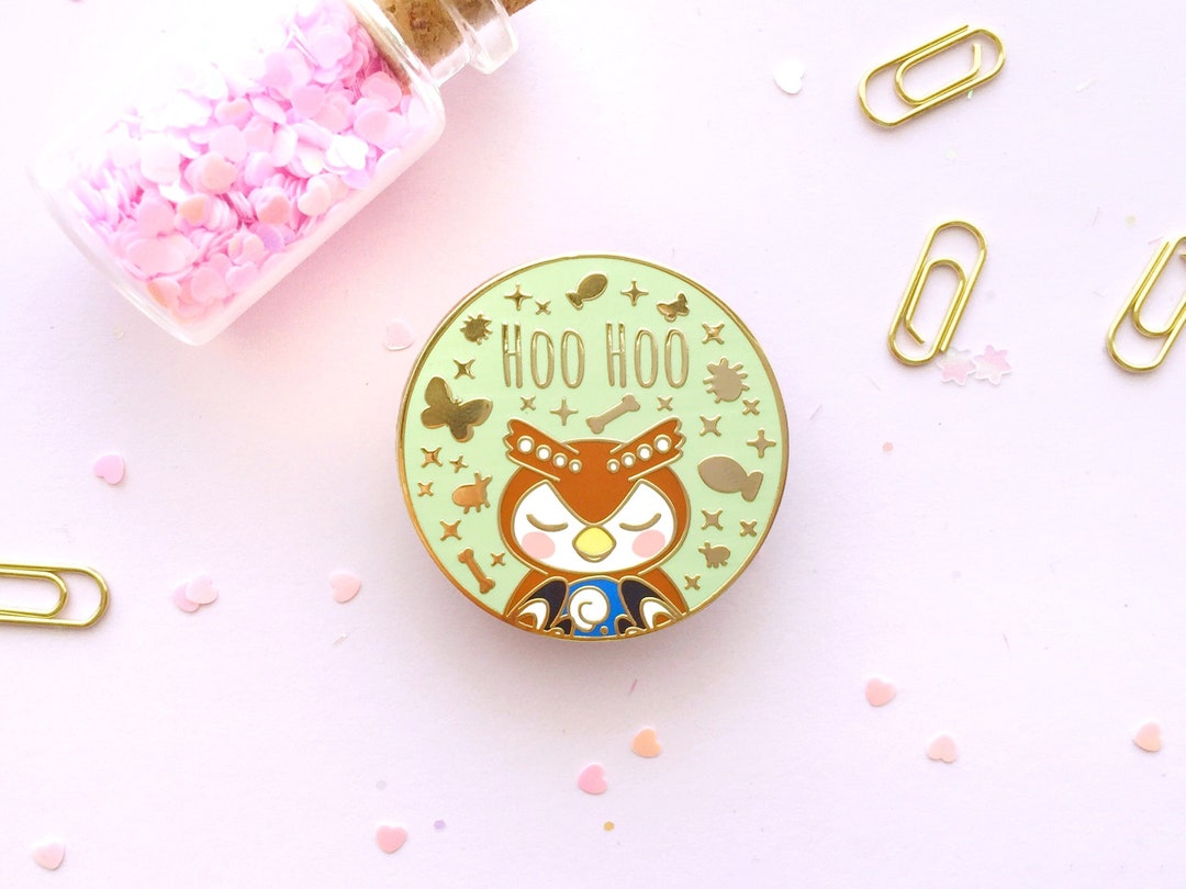 Acnh Museum Owl - Hoo Hoo | Hard Enamel Pins | Video Game Pin | Kawaii ...