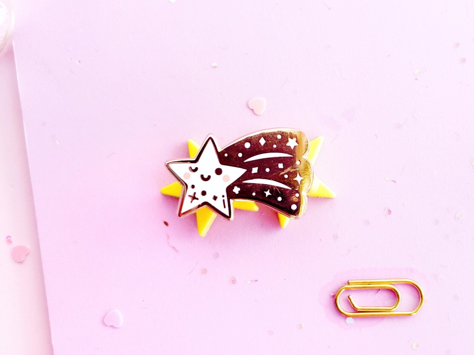 Mini Set of Shooting Star Hard Enamel Pins - From the Cute Dreamy ...