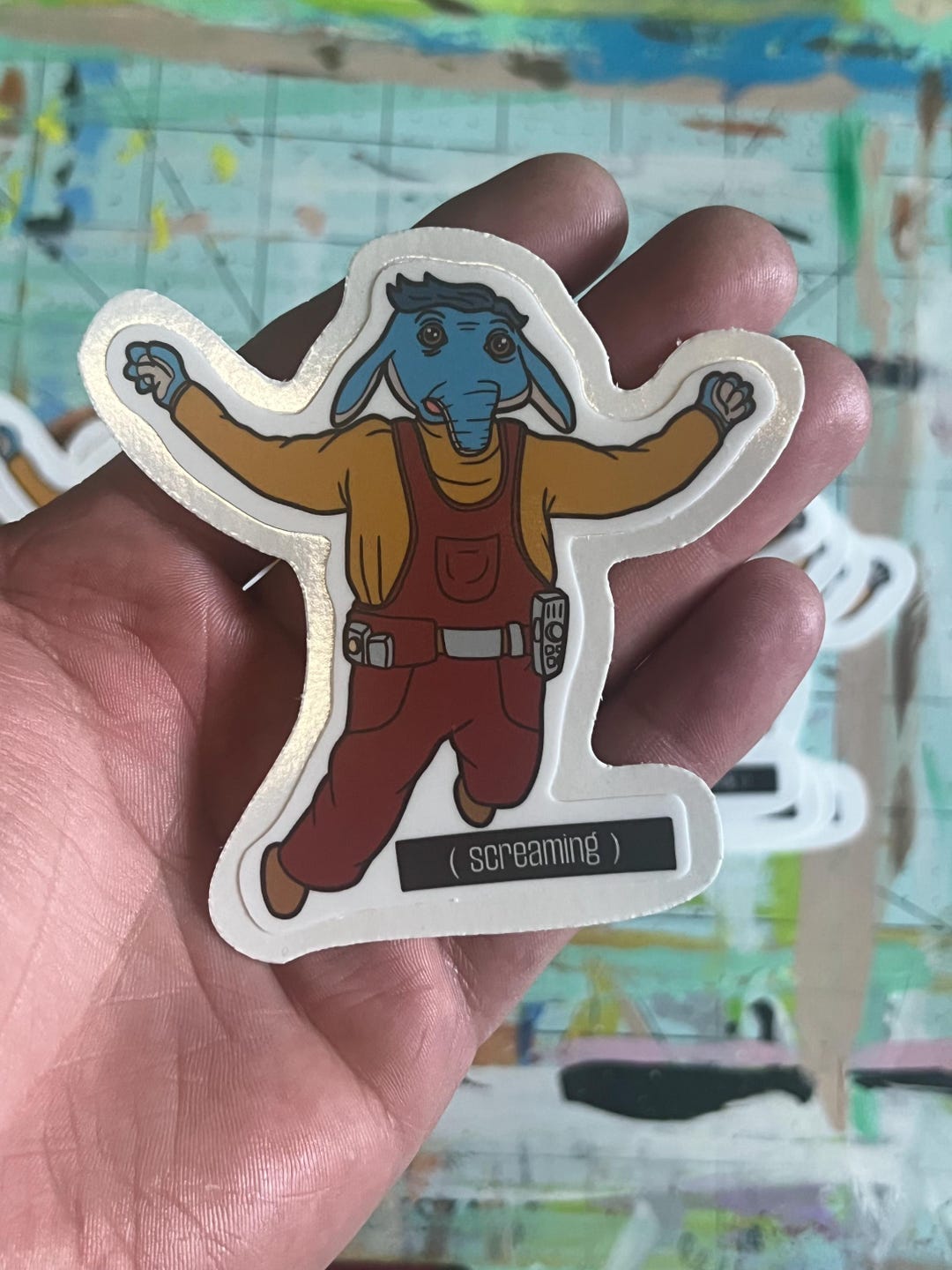 Neel Screaming Sticker - Etsy