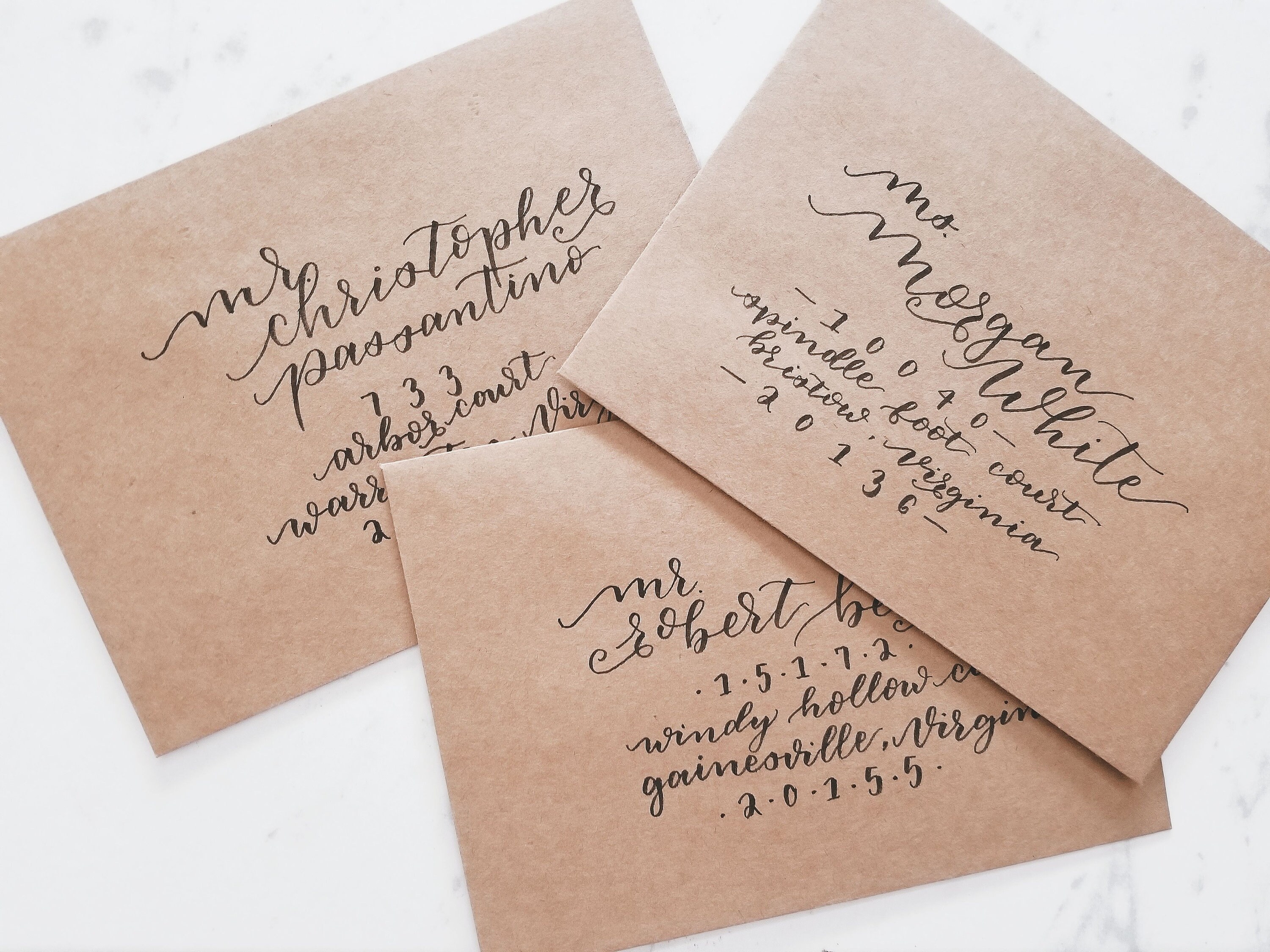 Hand Lettered Wedding Envelopes - Etsy Singapore