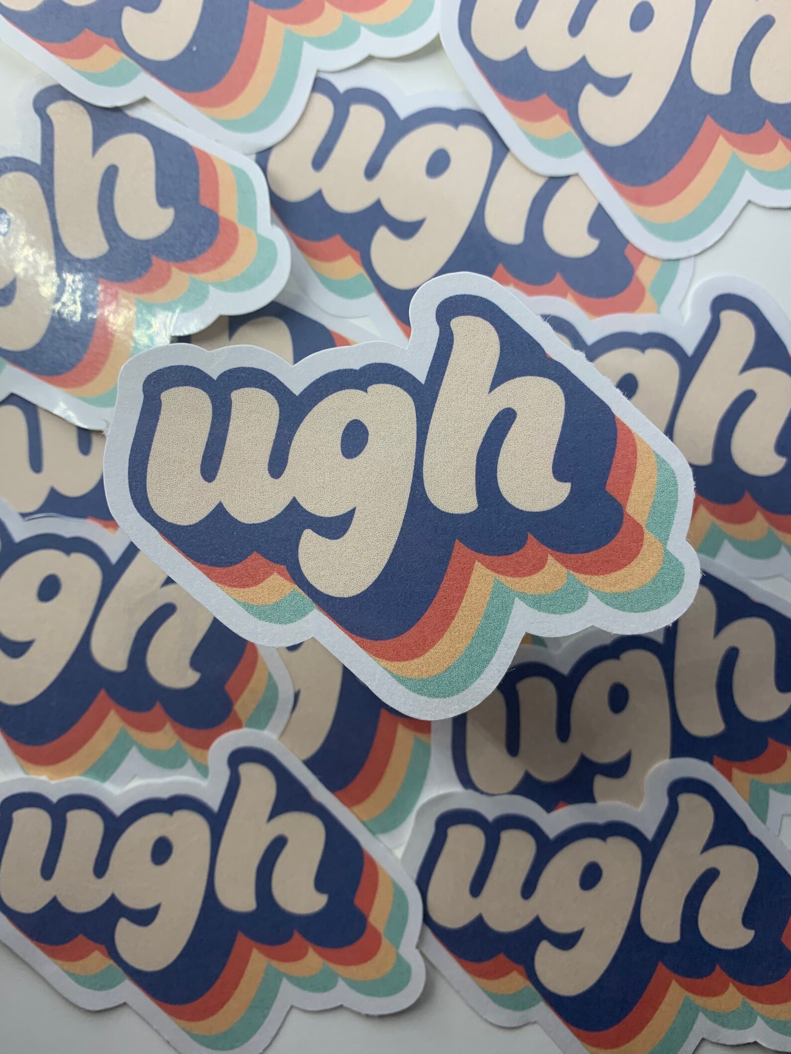 Ugh Sticker Retro Sticker relatable stickers water | Etsy