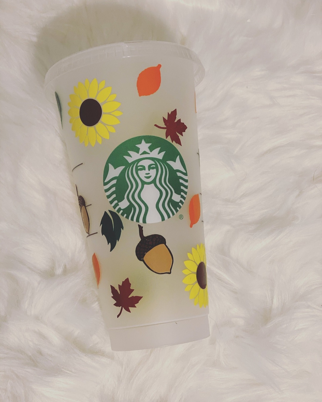 Fall Themed Starbucks Cups Starbucks Cups Gifts Leaves Starbucks Cup ...