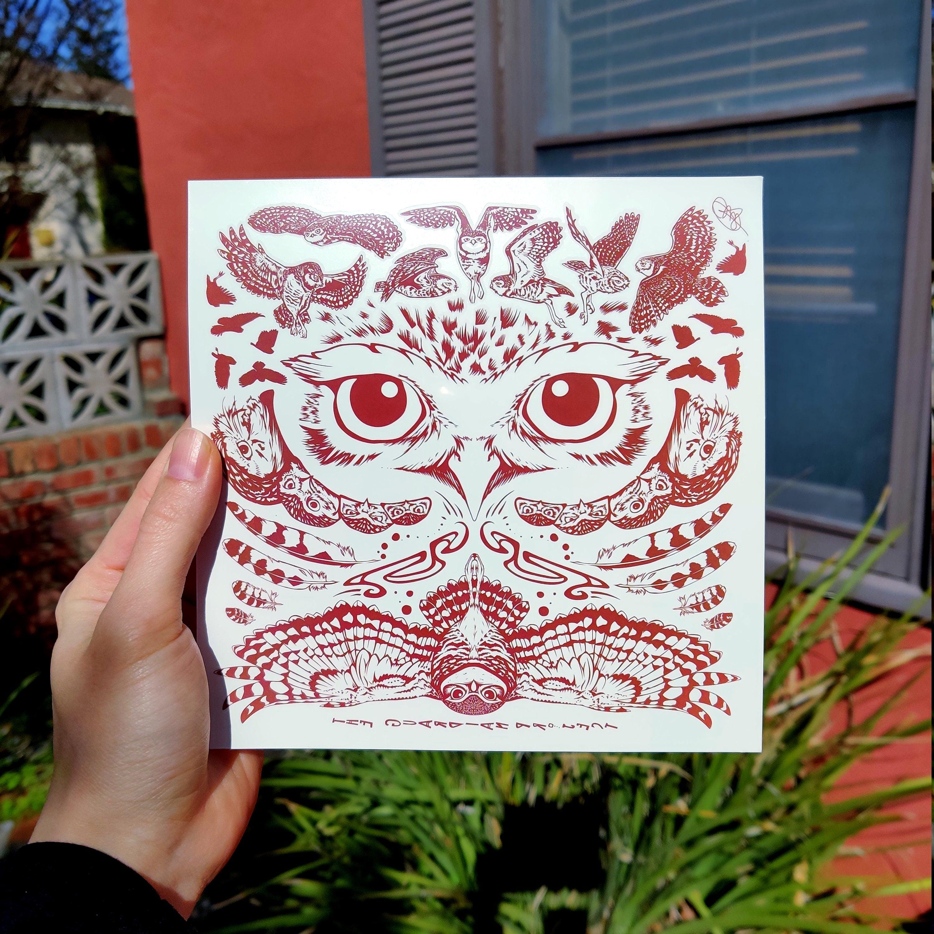 Burrowing Owl Temporary Tattoo (looks Like Henna!) and Comic - Etsy