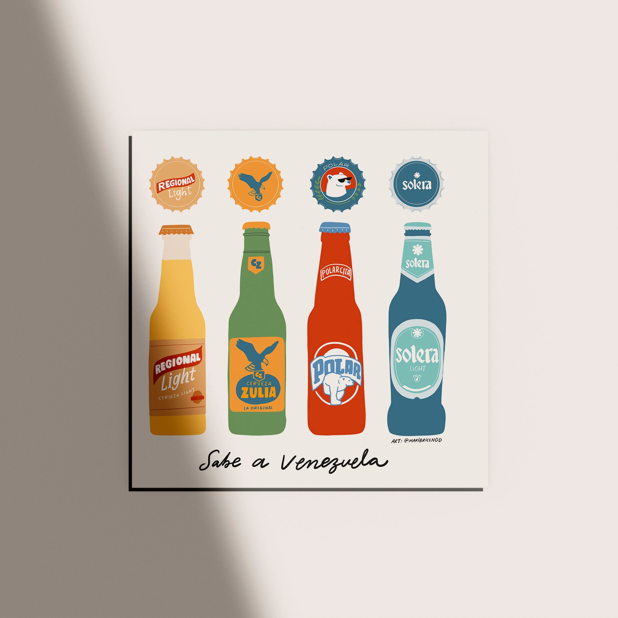 Venezuela Beer Polar Zulia Solera Beer Poster 2 - Etsy