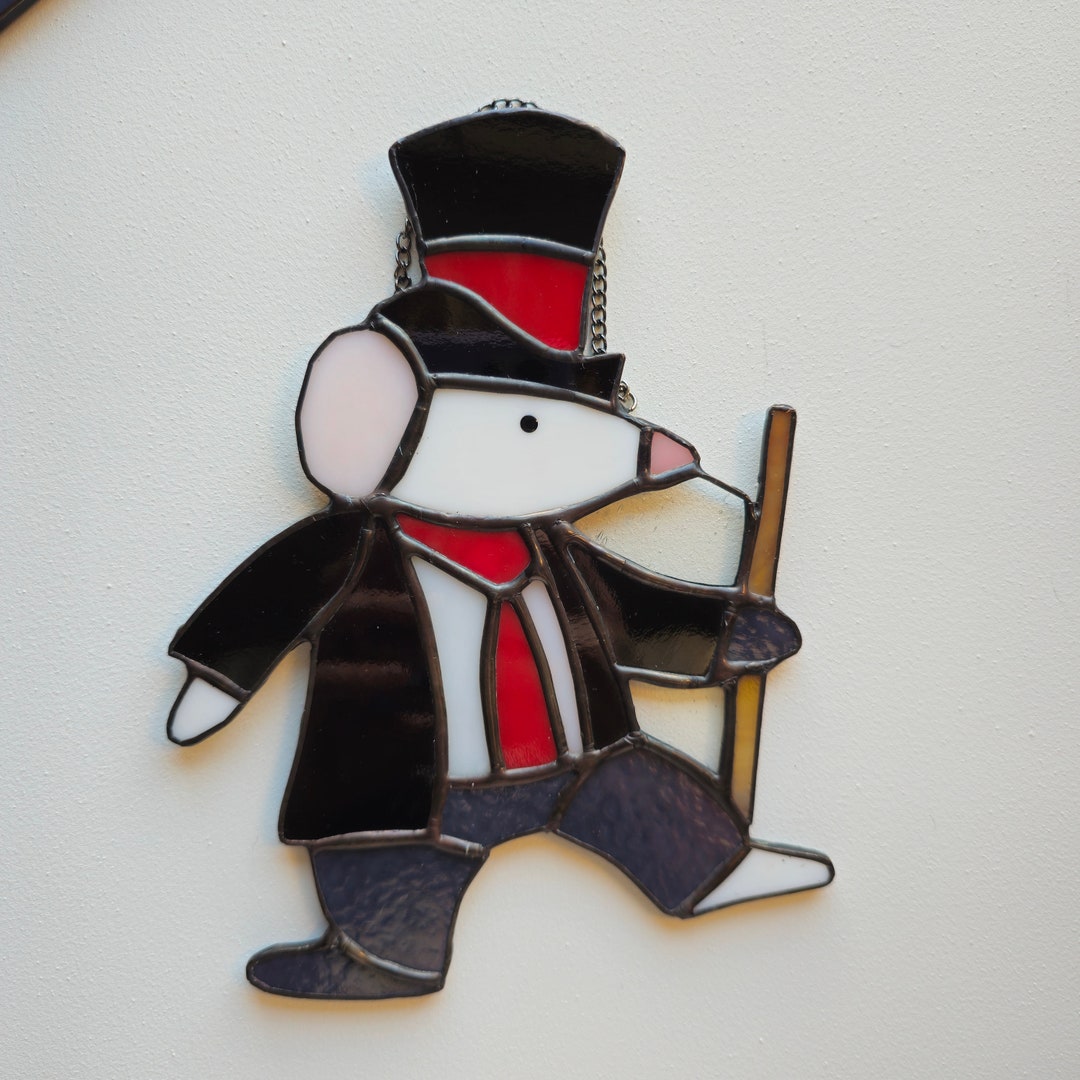 Mouse Figure / Stained Glass / Art / Gift - Etsy