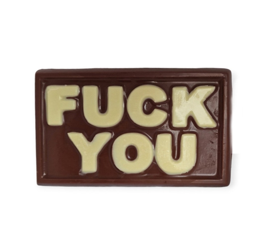 F*ck You Chocolate Bar. Rude Chocolate Bar. Offensive Gift. Valentines ...