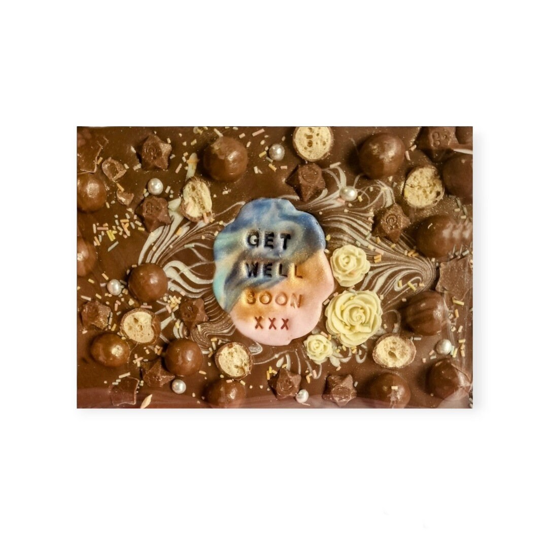 Get Well Soon Chocolate Gift. Personalised Chocolate With Favourite ...