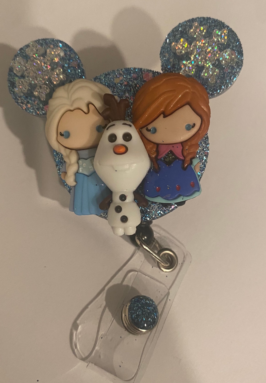 Buy Disneys Frozen Anna and Elsa Mickey Head Badge Reel Online in India ...