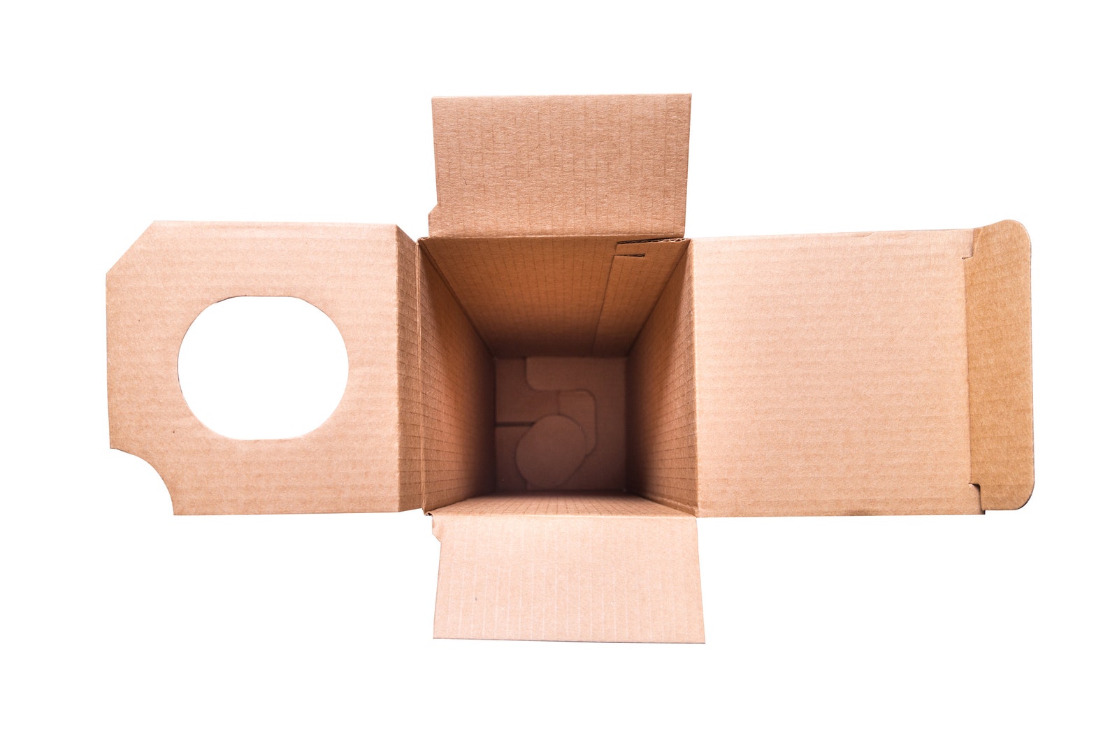 5 Pcs Kraft Carton Bottle Carrier, Holder, Gift Packaging for Vine or ...