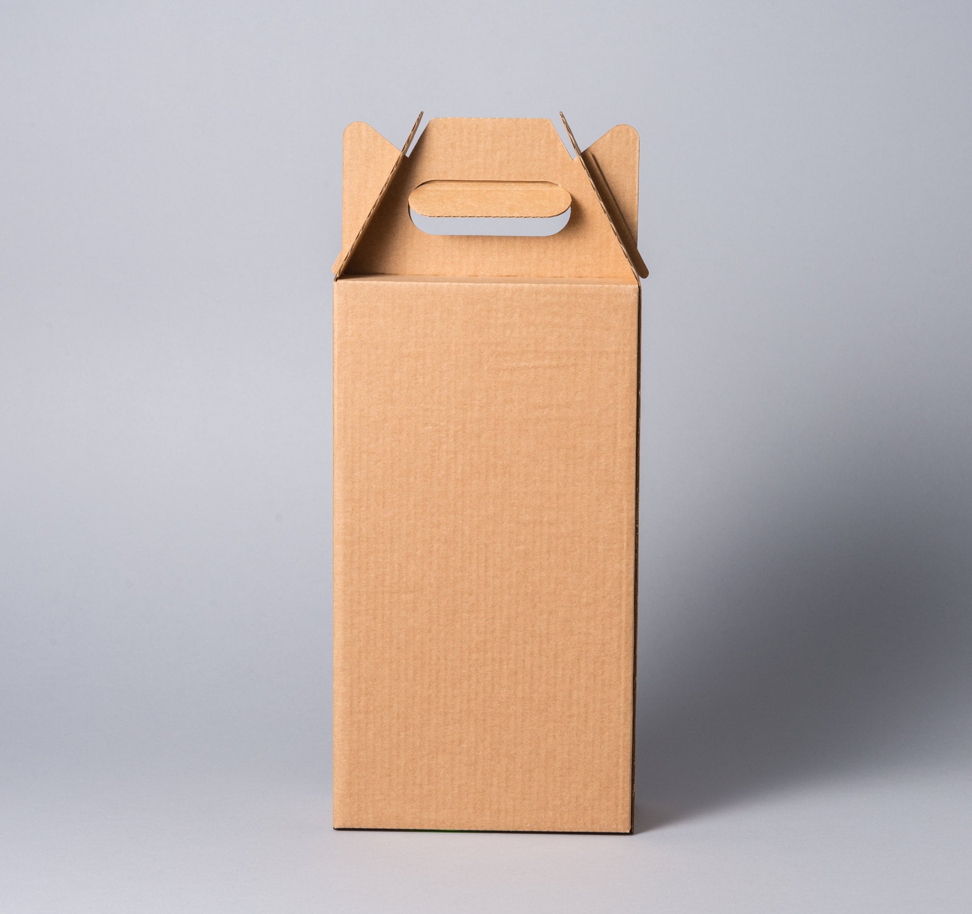 6 Pcs Kraft Carton Beer Bottle Carrier, Holder, Box With Handle, Gift ...