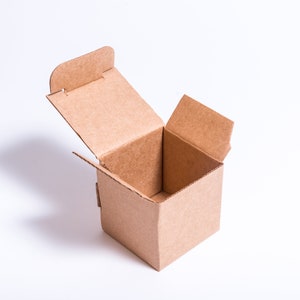 Lot of 40 Pcs 2 X 2 X 2 Inch Mini Brown Kraft Carton Box With Cover ...