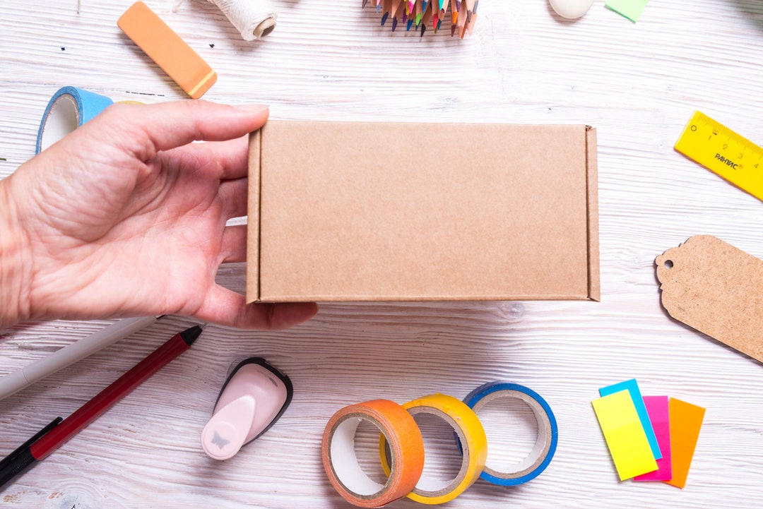 Lot of 20 Pcs 6x3 Inch Mini Kraft Carton Mailer Box With Cover, Folded ...