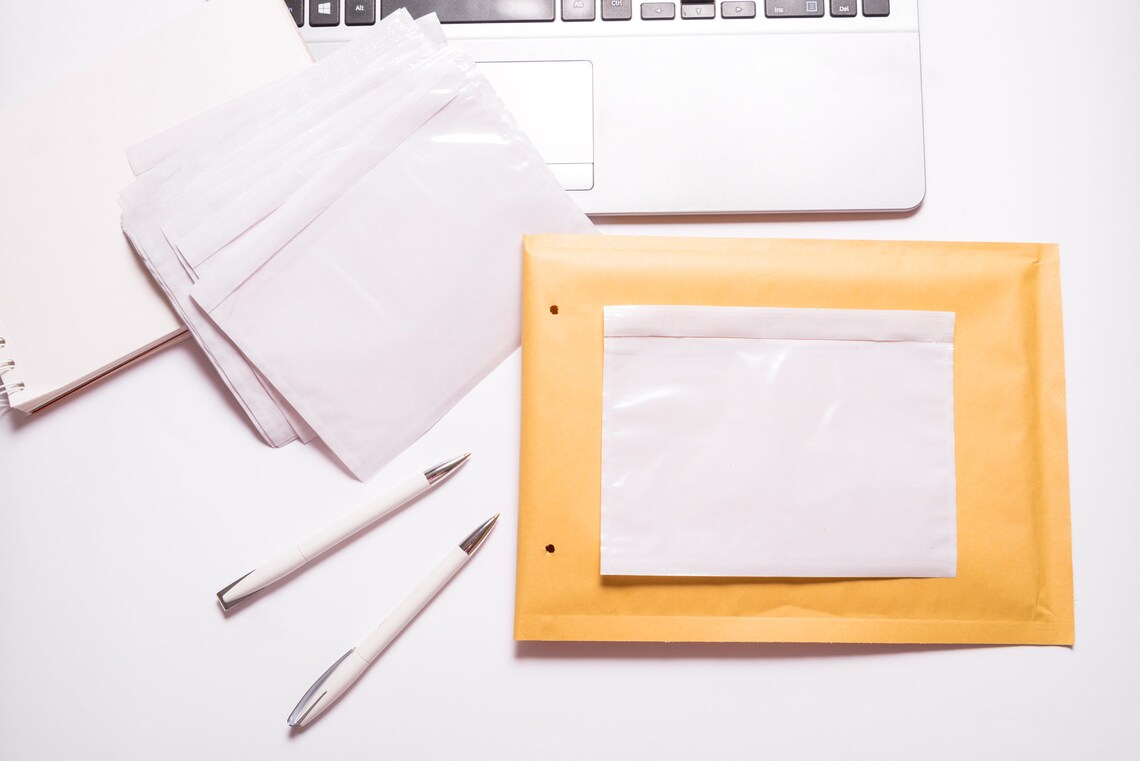 100 Pcs 9x7 Clear Self Adhesive Poly Shipping Label Holder - Etsy