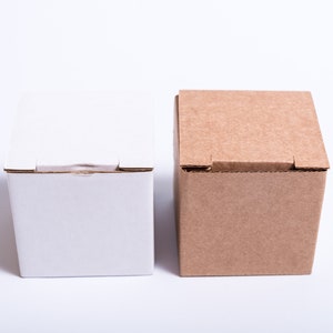 Lot of 40 Pcs 2 X 2 X 2 Inch Mini Brown Kraft Carton Box With Cover ...
