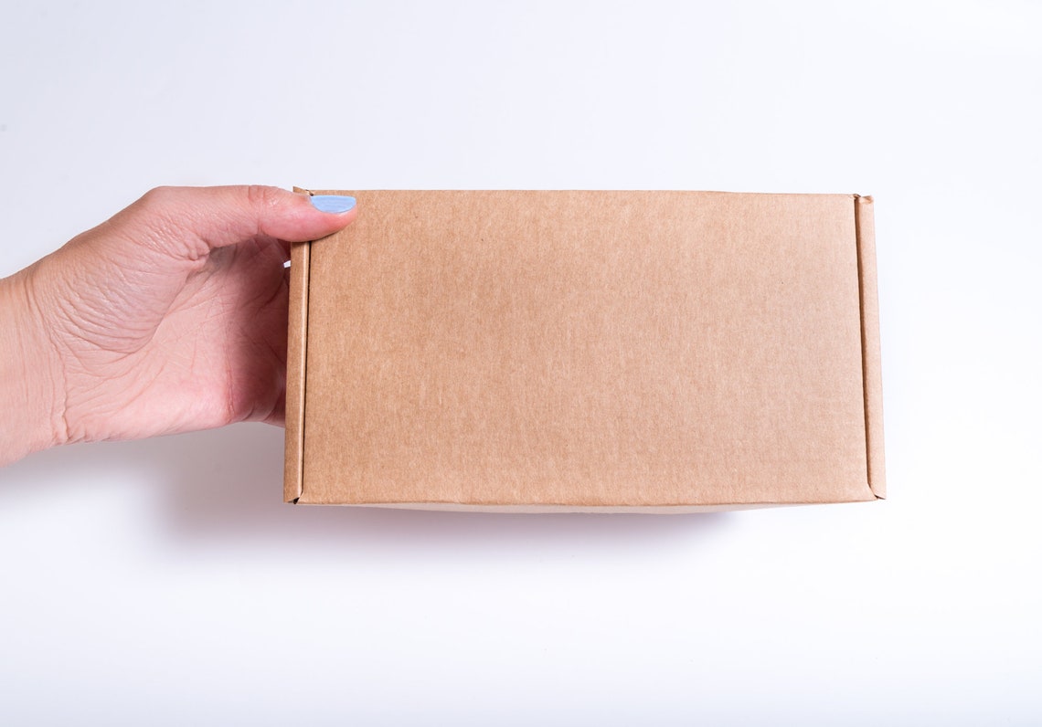 Lot of 10 Pcs 7x4 Inch Kraft Carton Mailer Box With Cover, Folded Case ...