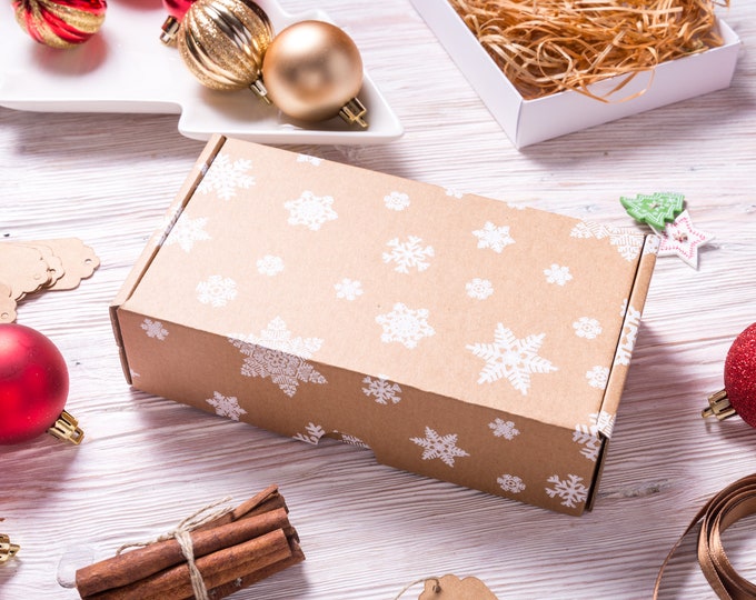 Shipping Box Merry Christmas/gift Box/mailers/mailing Box/care Package ...