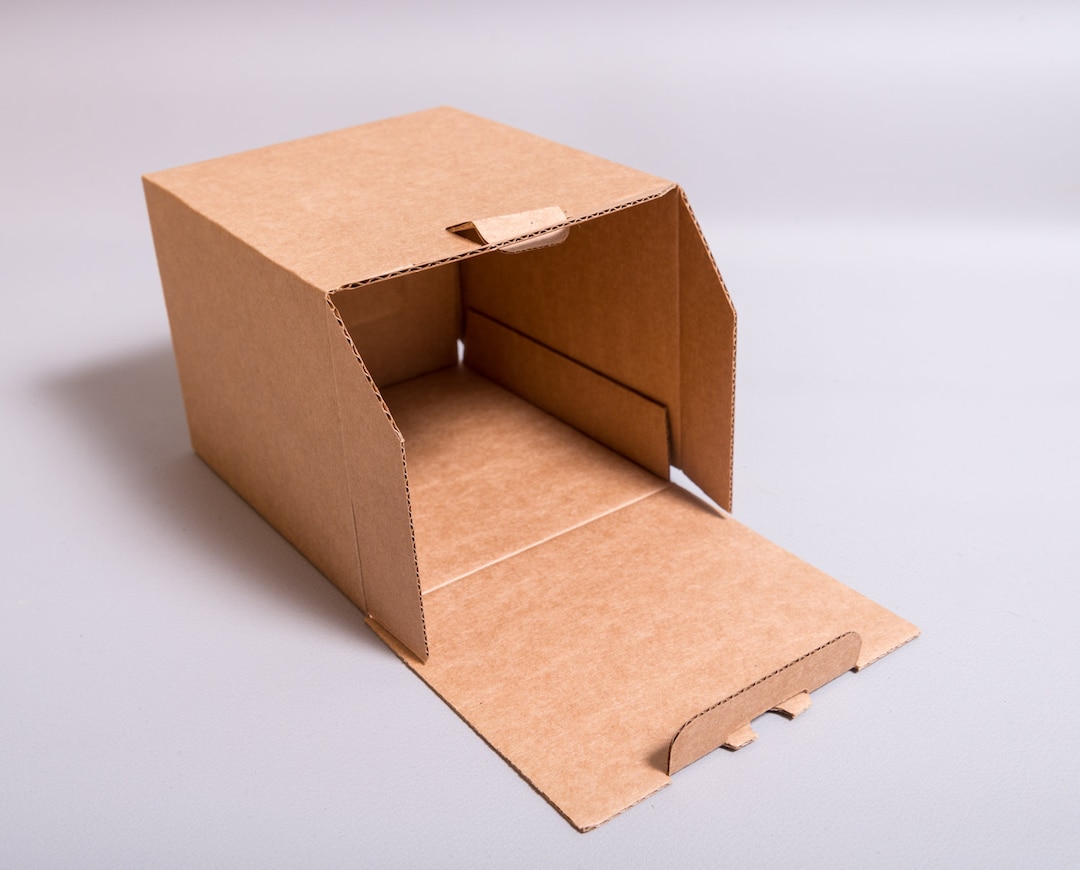 Lot of 14 Pcs 4 1/2x4x5 Inch Kraft Carton Box With Cover, Folded Case ...