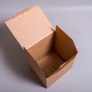 Lot of 14 Pcs 4 1/2x4x5 Inch Kraft Carton Box With Cover, Folded Case ...