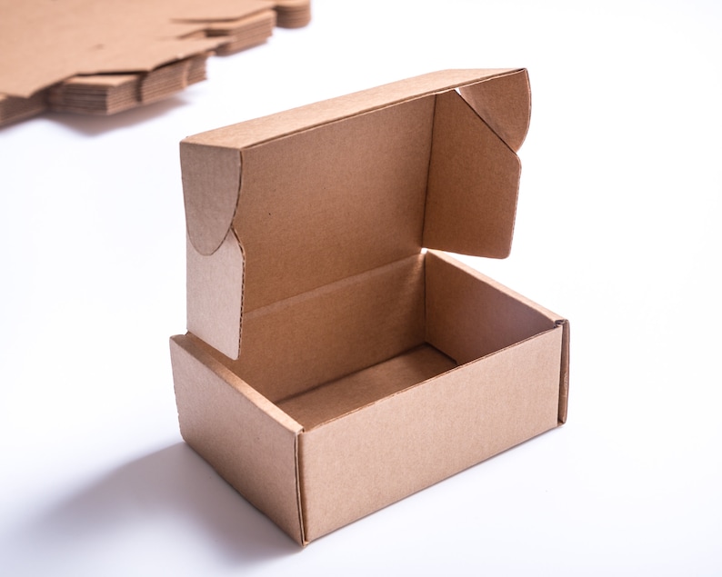 Lot of 25 pcs 4x3 inch Mini Kraft Carton Mailer Box with | Etsy