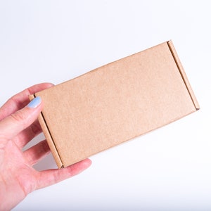 Lot of 20 Pcs 6x3 Inch Mini Kraft Carton Mailer Box With Cover, Folded ...