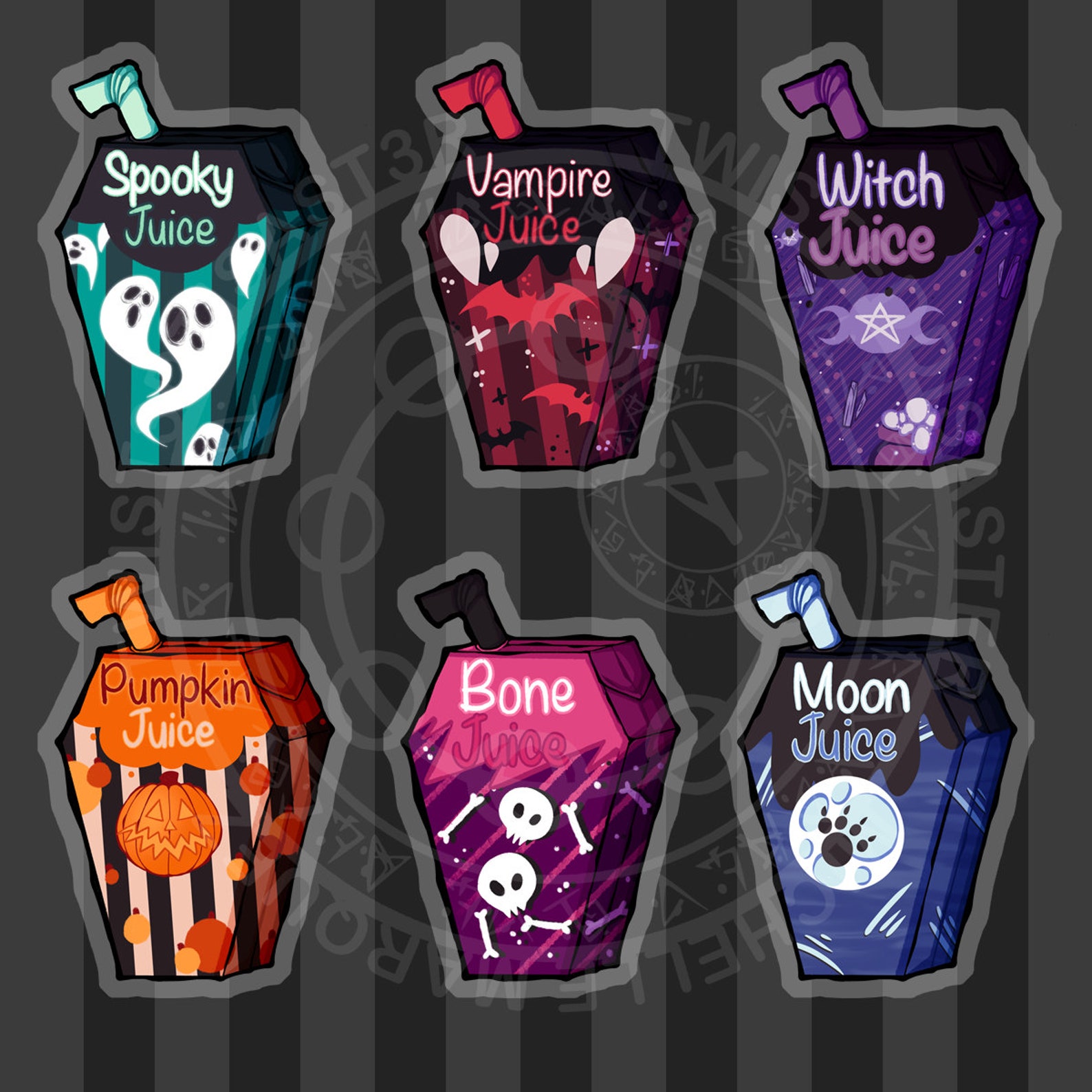 Spooky Juice Stickers - Etsy
