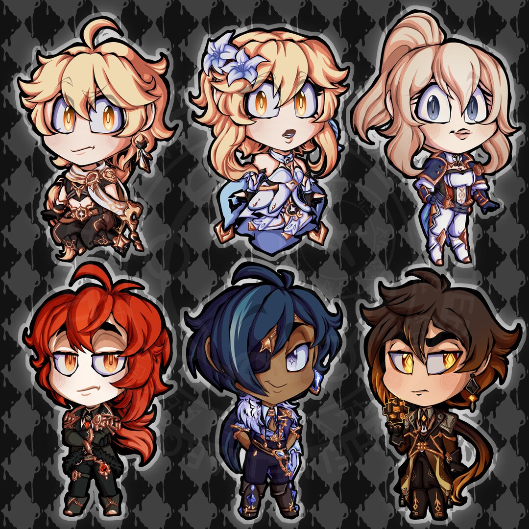 Genshin Sticker Set 1 - Etsy