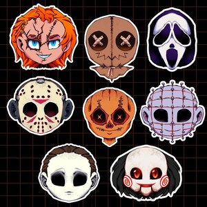 Slasher Stickers Horror Jigsaw Halloween Ghost Face - Etsy