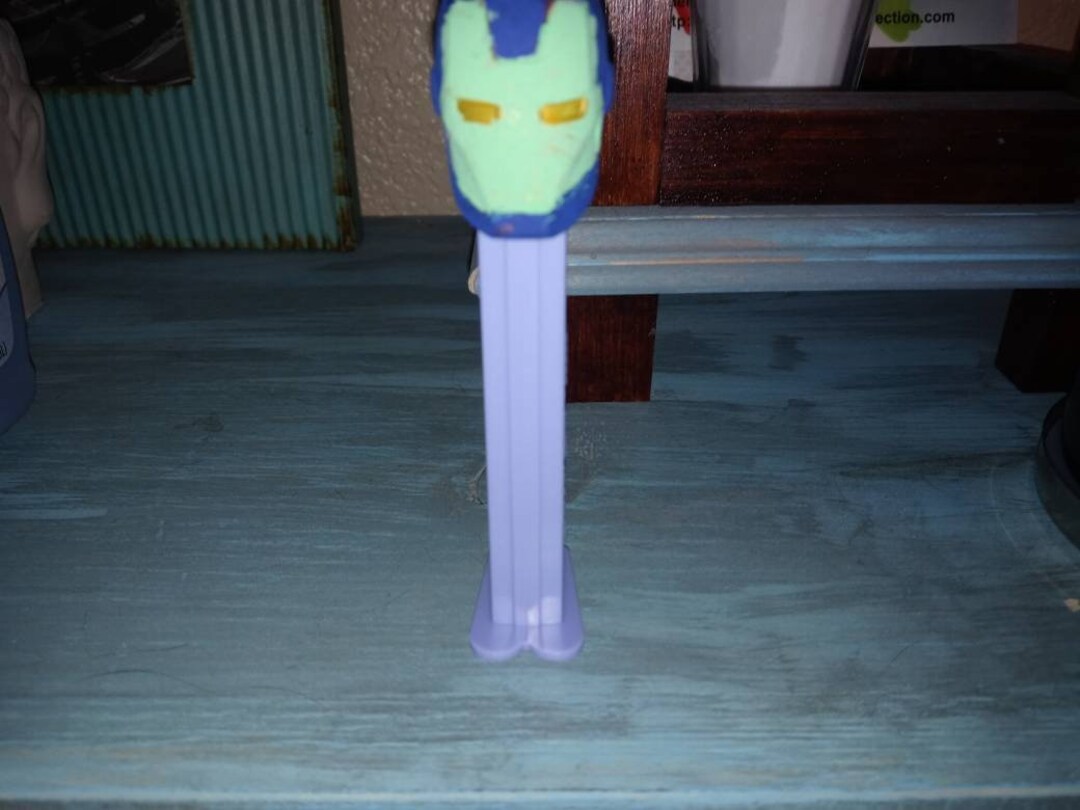 Custom Rustic Aqua Iron Man Pez. - Etsy