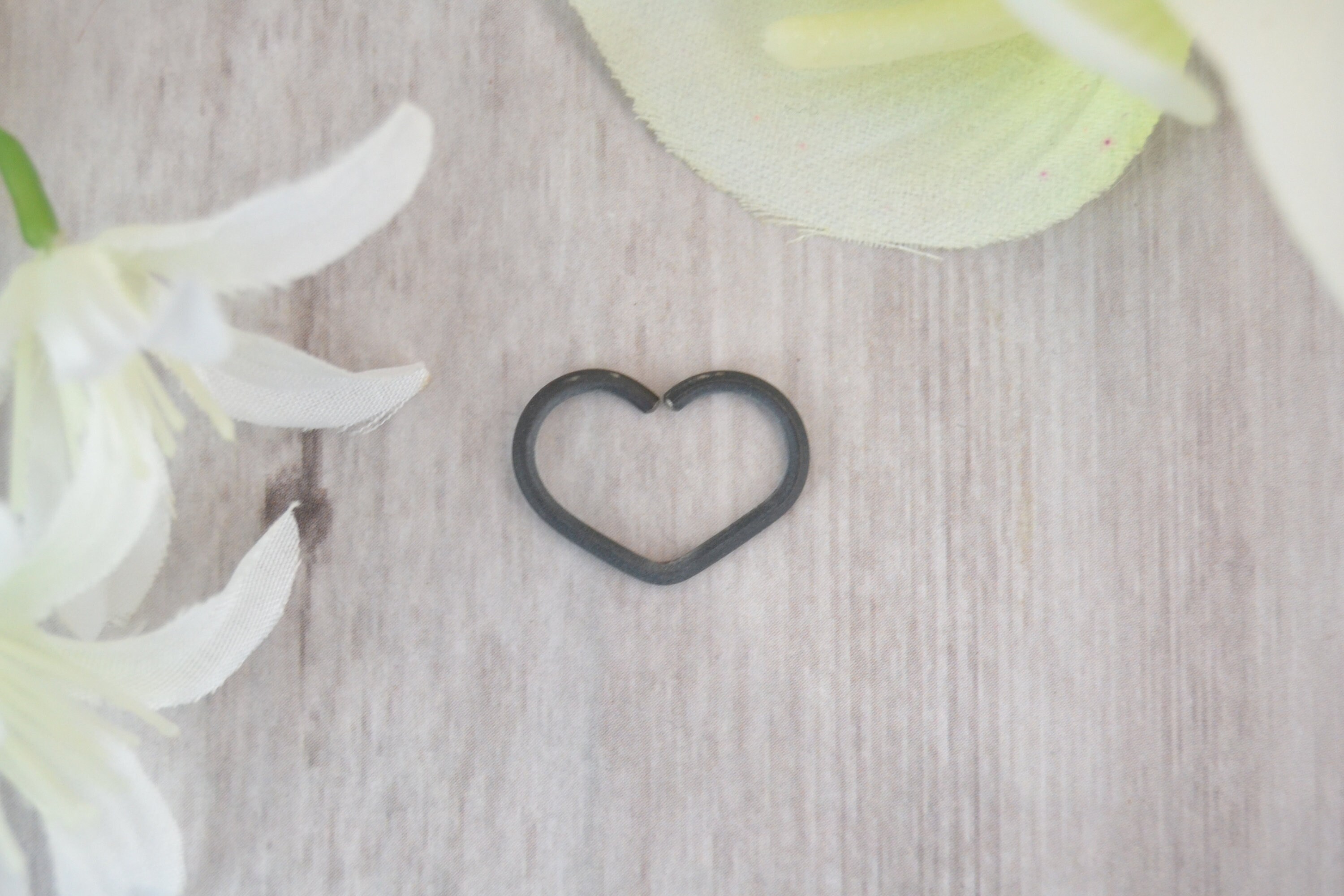 Color Niobium Heart Seamless Ring - 14g 16g 18g 20g 22g 24g Nose Ring ...
