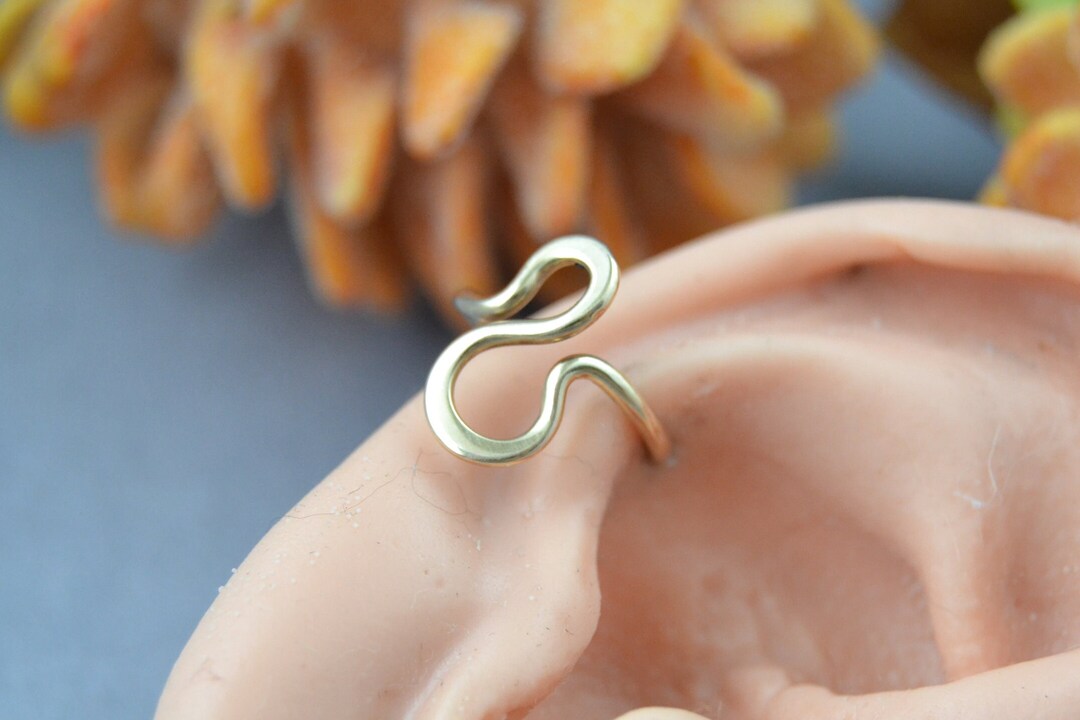 SF Gold Loop Conch Jewelry, 14kyellow Gold Fill Conch Earring, Conch ...