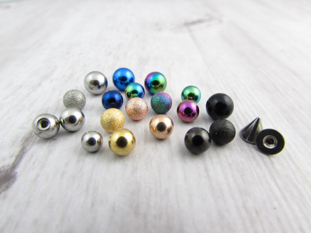 Replacement Ball - 316L Stainless Steel - 14g 16g - 4mm, 5mm 6mm - Body ...