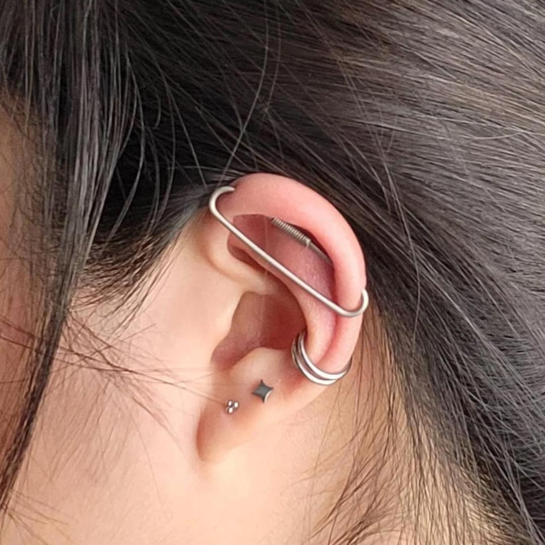Ready to Ship - Titanium Industrial Piercing - Seamless Industrial Ear ...
