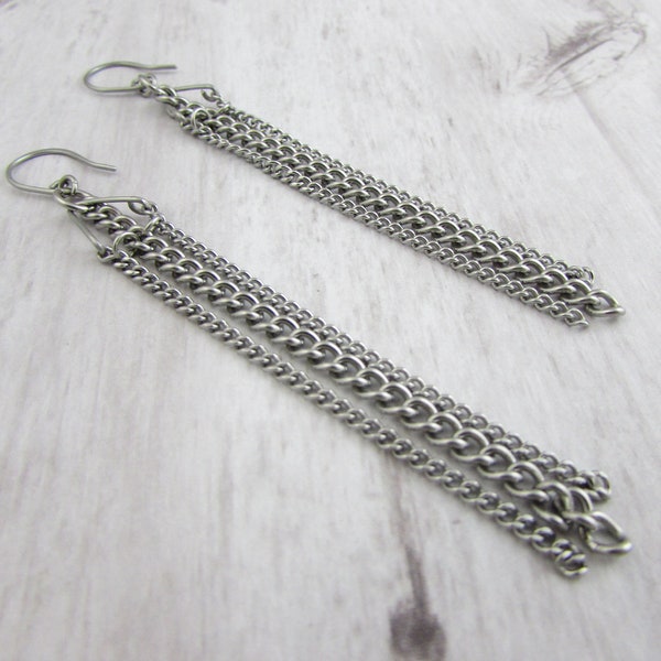 Chain Mail Earrings - Etsy