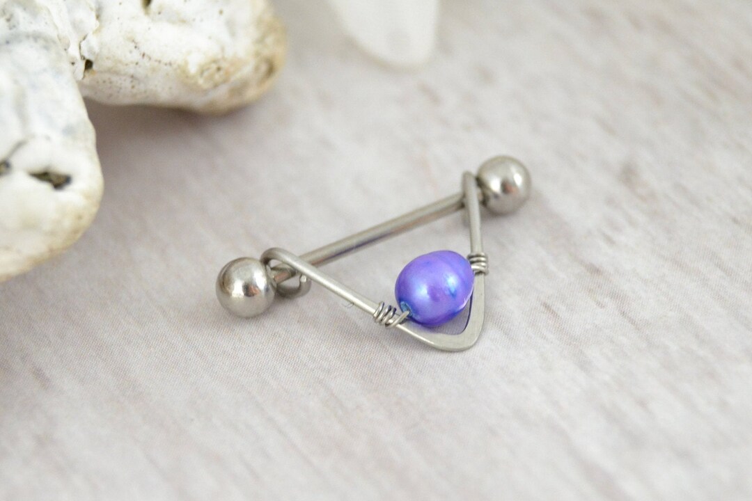 Perle V Nipple Shield Edelstahl 316L Nippel Ring 14g 16g 10/12/14/16/19 ...