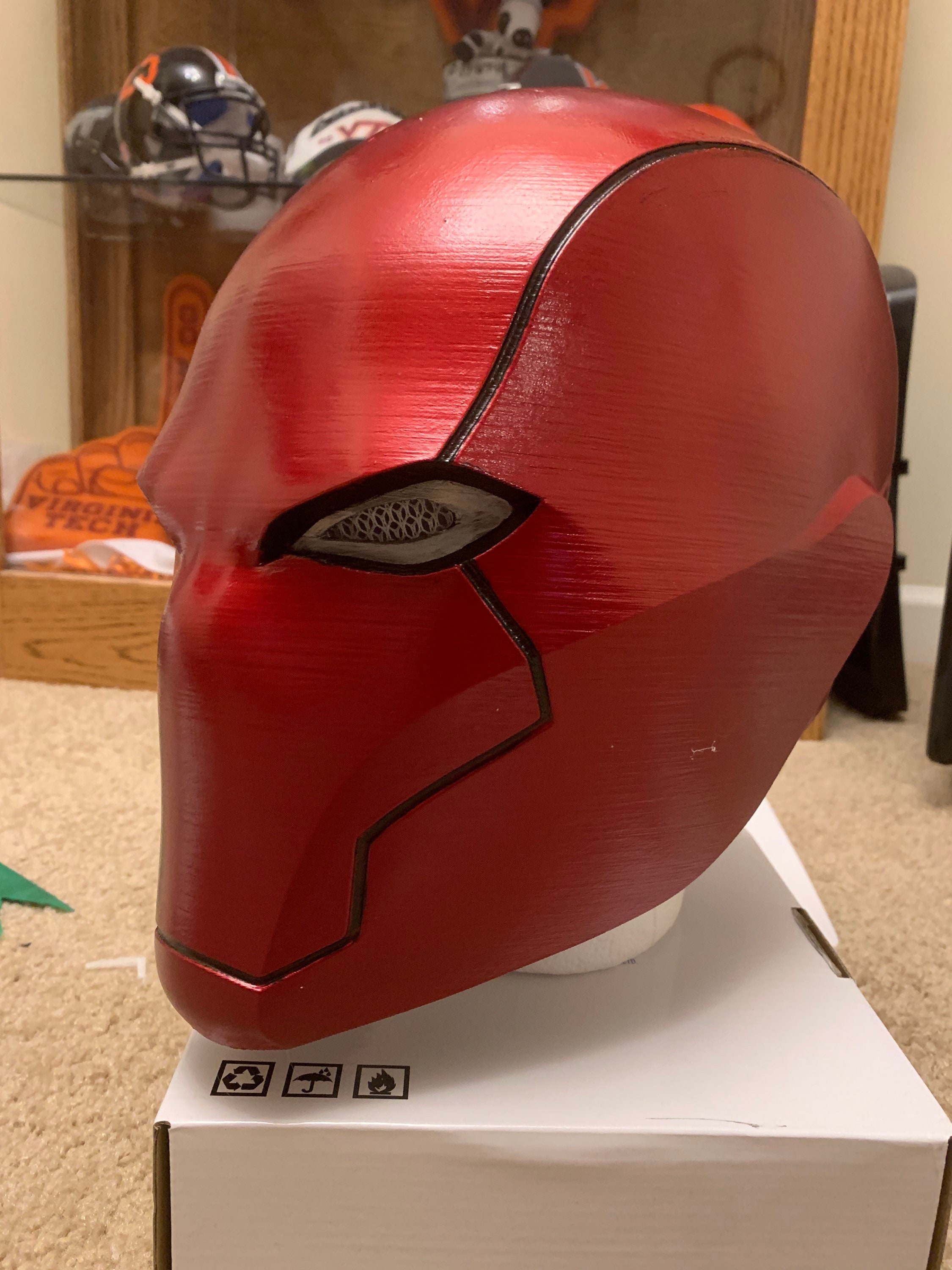 Red Hood Helmet 3D Printed Cosplay - Etsy Canada