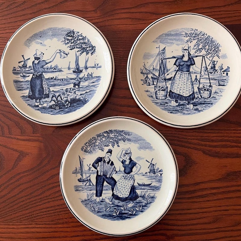 Delft Blue Dutch Wall Plate - Etsy