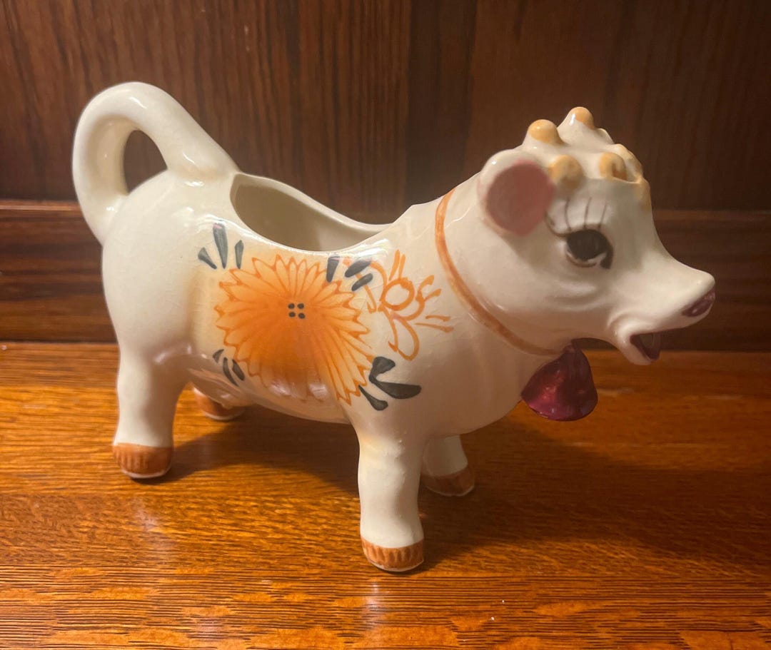 Painted Cow Creamer Made in Japan - Etsy