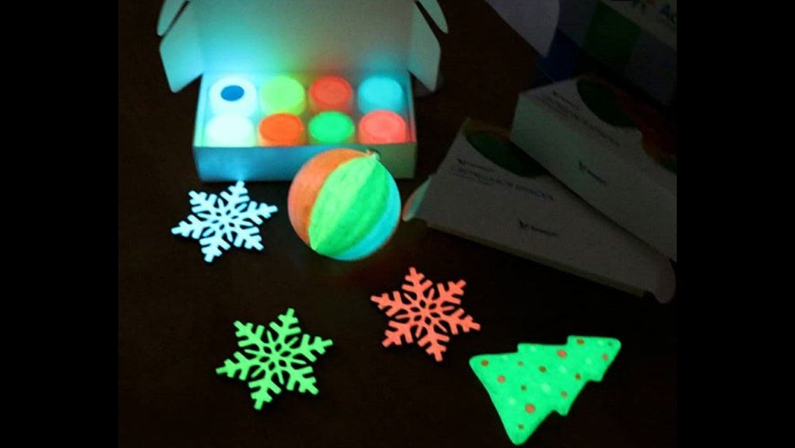 Glow in the dark ART paintBOX 8 pcs Luminous Fluorescent | Etsy