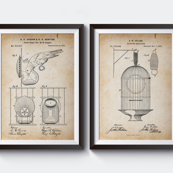 Bird Cage Print - Etsy