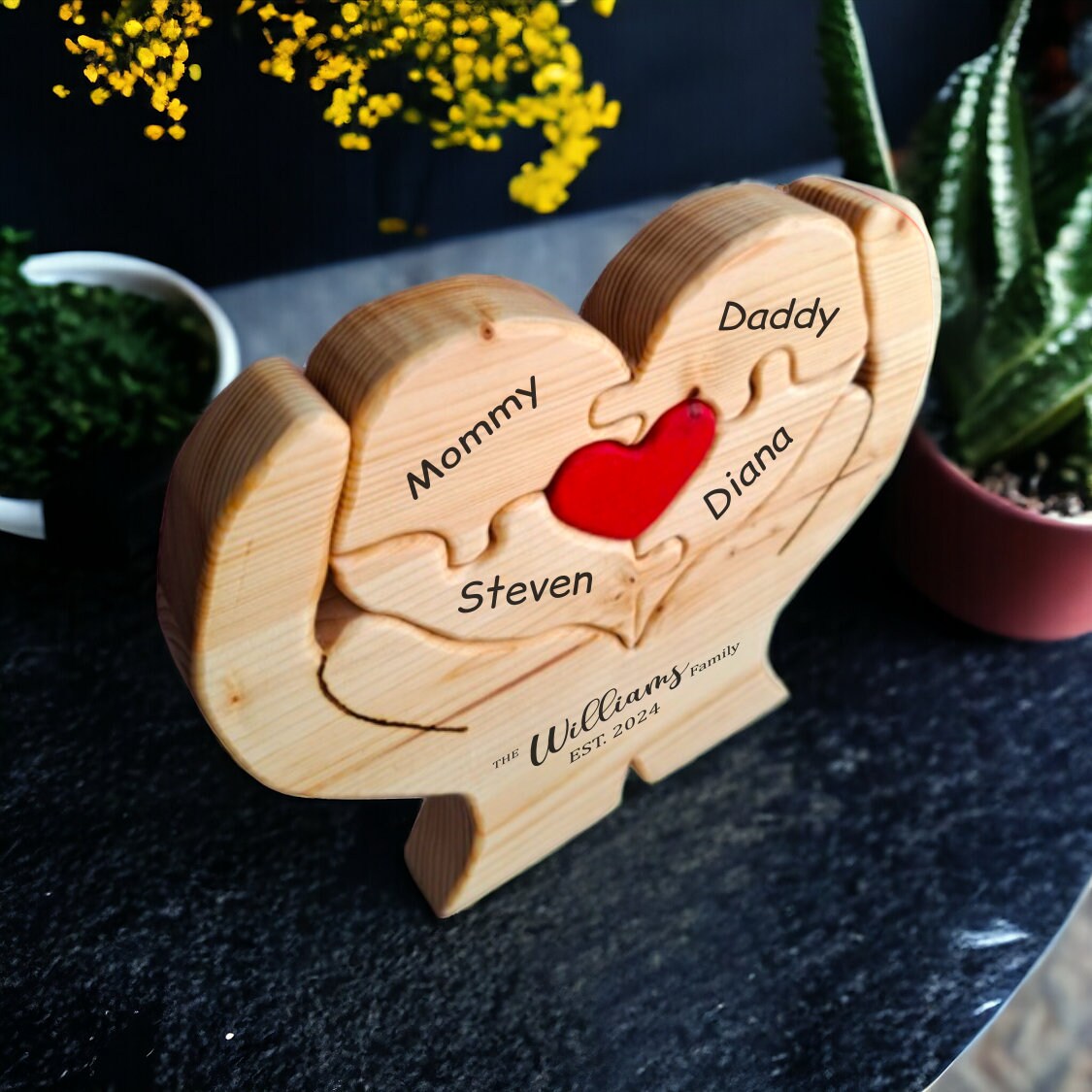 Custom Family Bond Puzzle, Heartfelt Connection Gift, Personalized Love ...