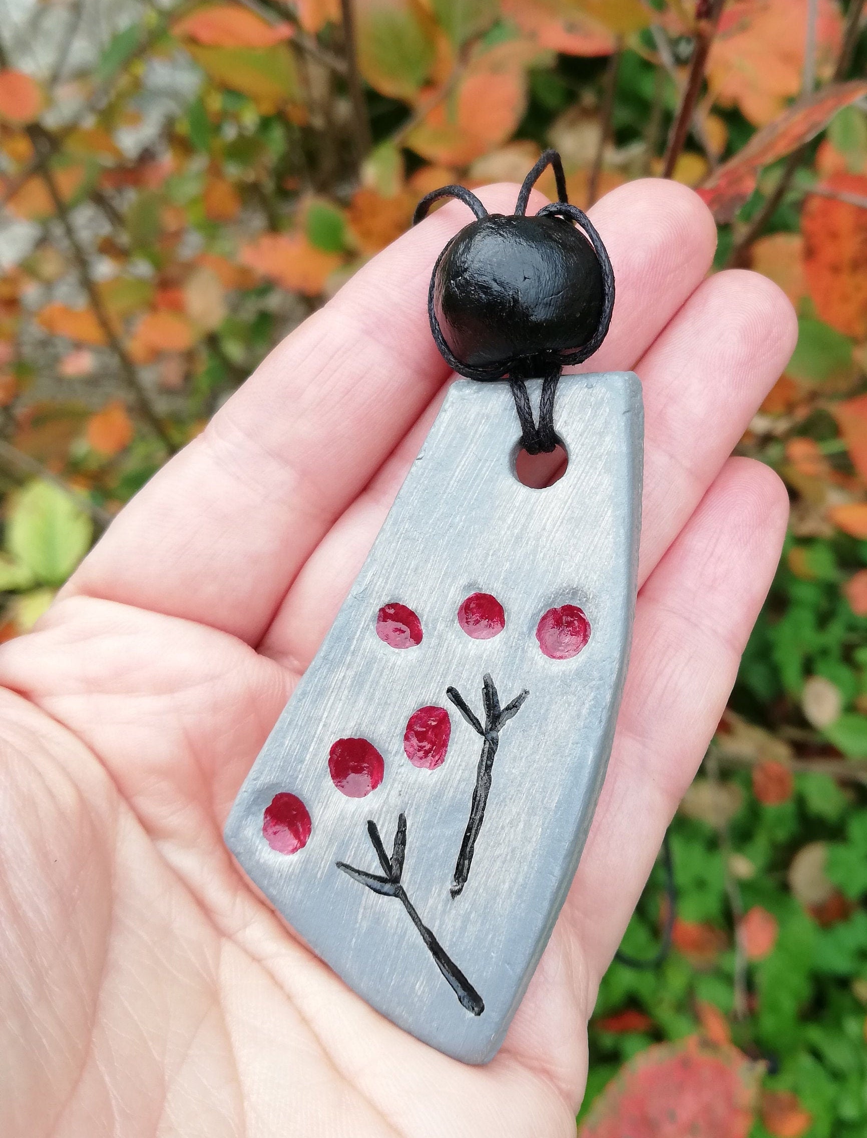 Nature Inspired Necklace Nature Jewelry Clay Necklace Plant - Etsy UK