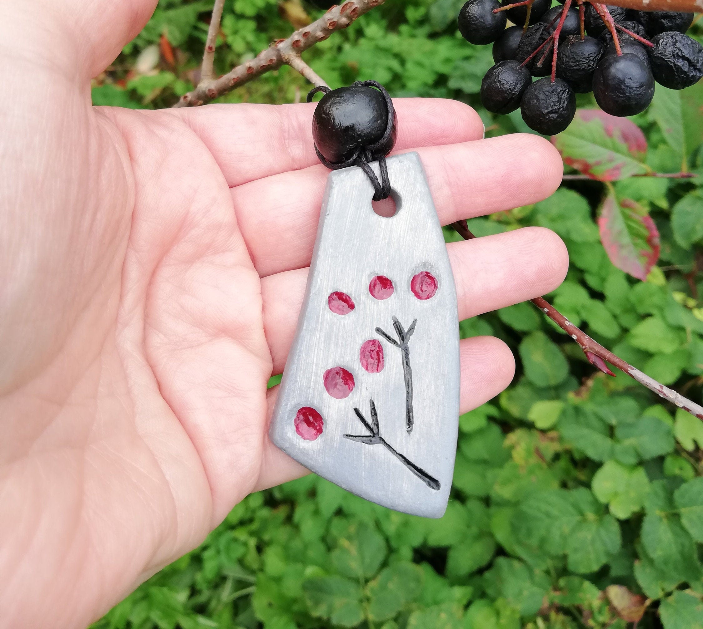 Nature Inspired Necklace Nature Jewelry Clay Necklace Plant - Etsy UK