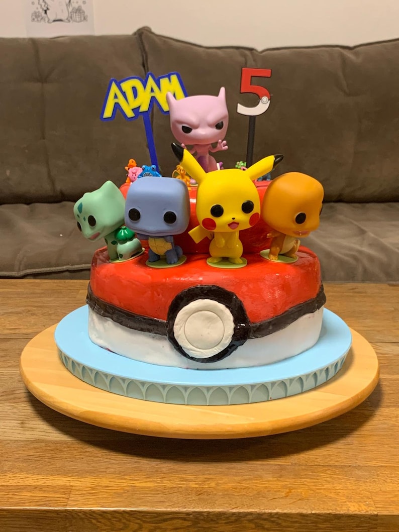 Cake Topper Pack 3D Print Stl File | 3D Name Cake Topper Pokemon Bundle ...